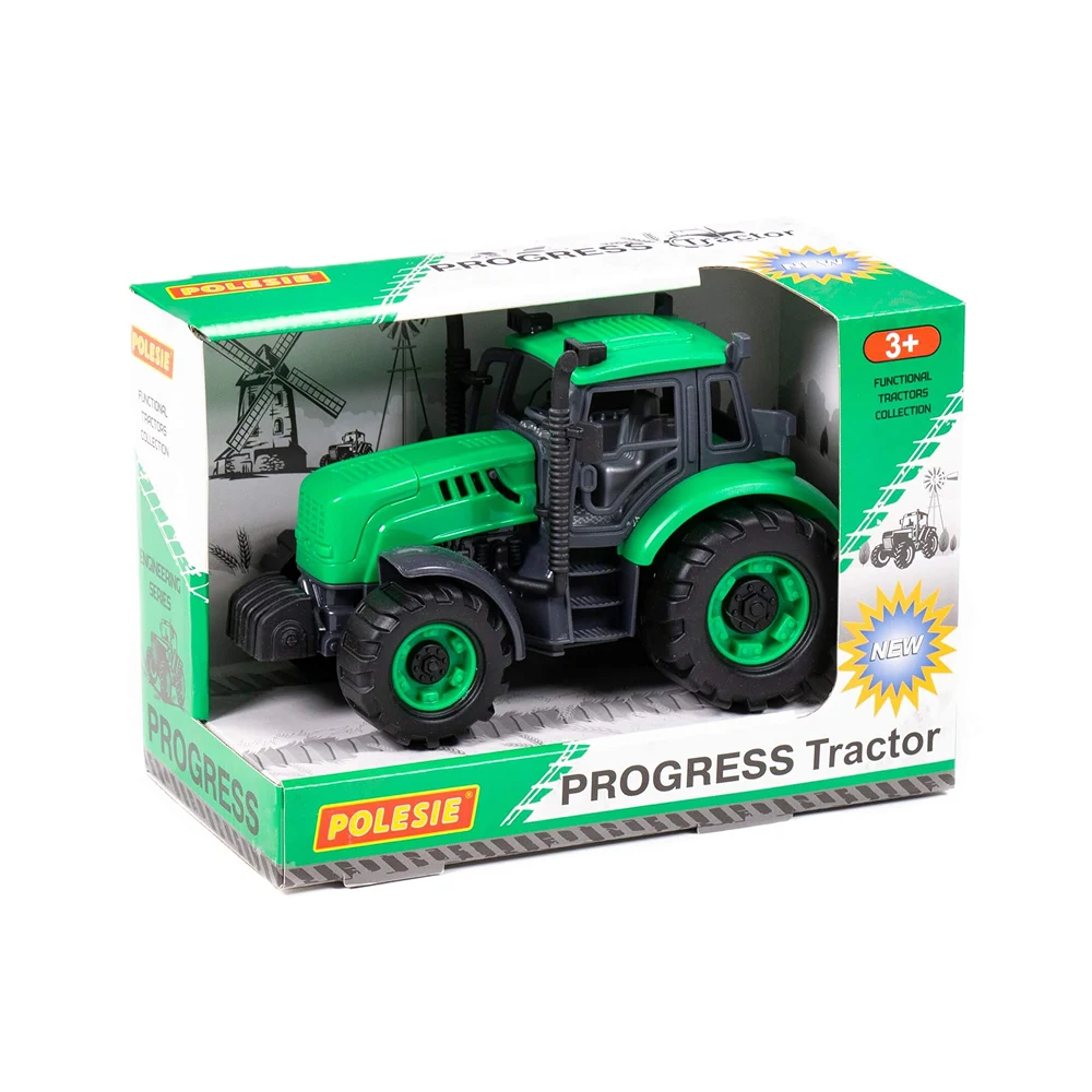 Tractor cu inerție Progress (în cutie), Polesie (91222) - Jucarii MD