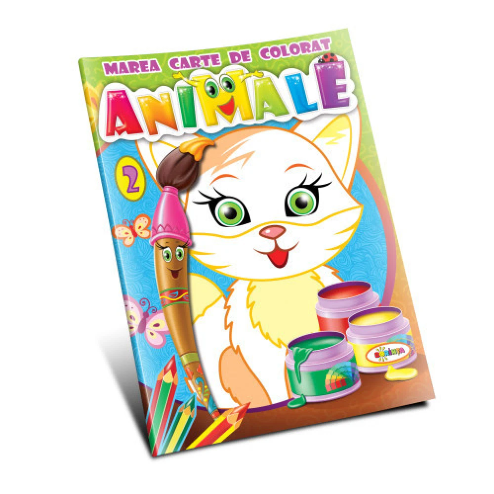 Marea carte de colorat. Animale vol.2 (43530) - Jucarii MD