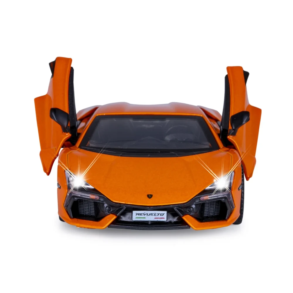 Mașină din metal 1:24 Lamborghini Revuelto oranj cu sunete si lumini ...